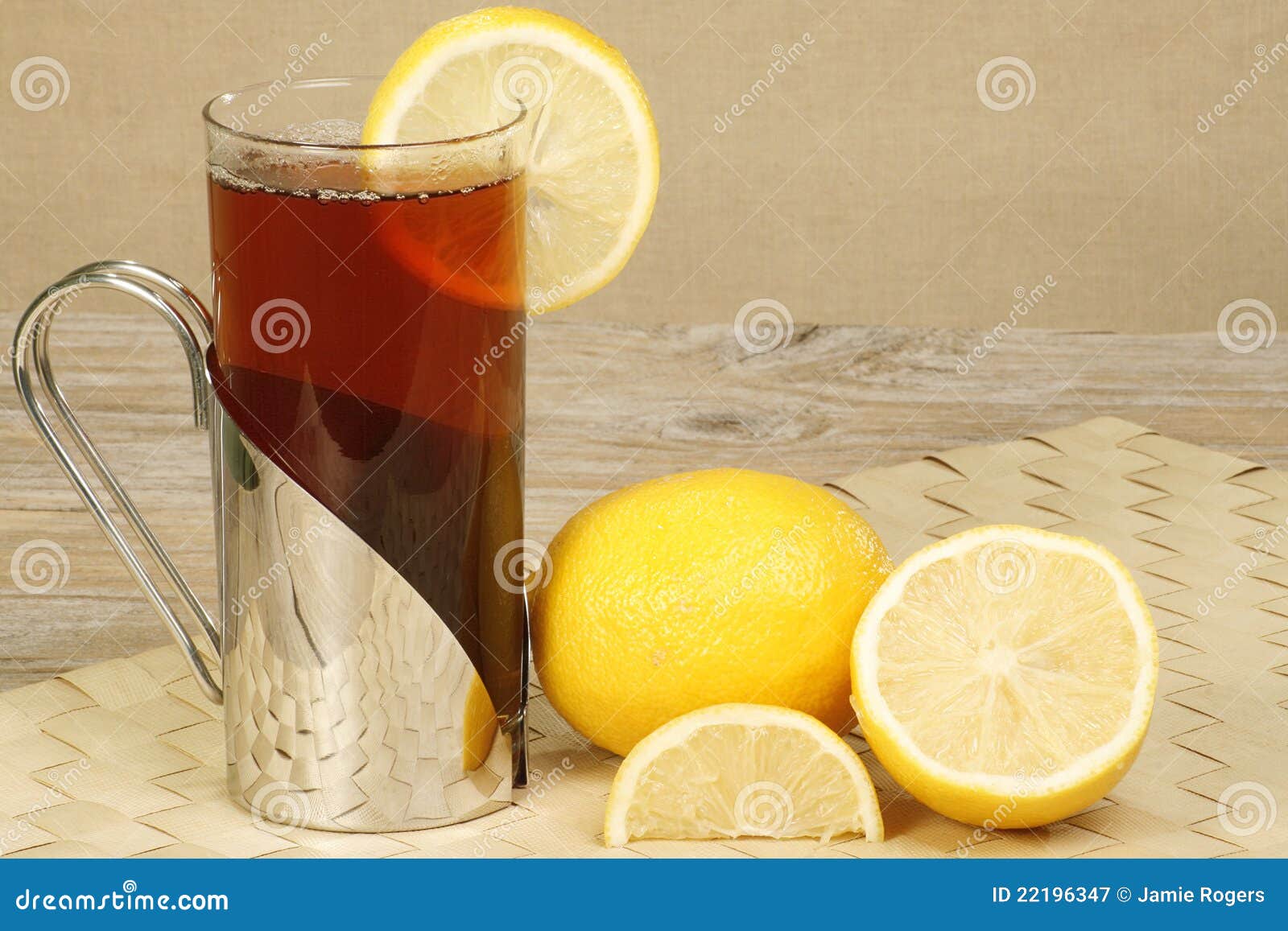 Lemon tea stock image. Image of herb, british, glass - 22196347