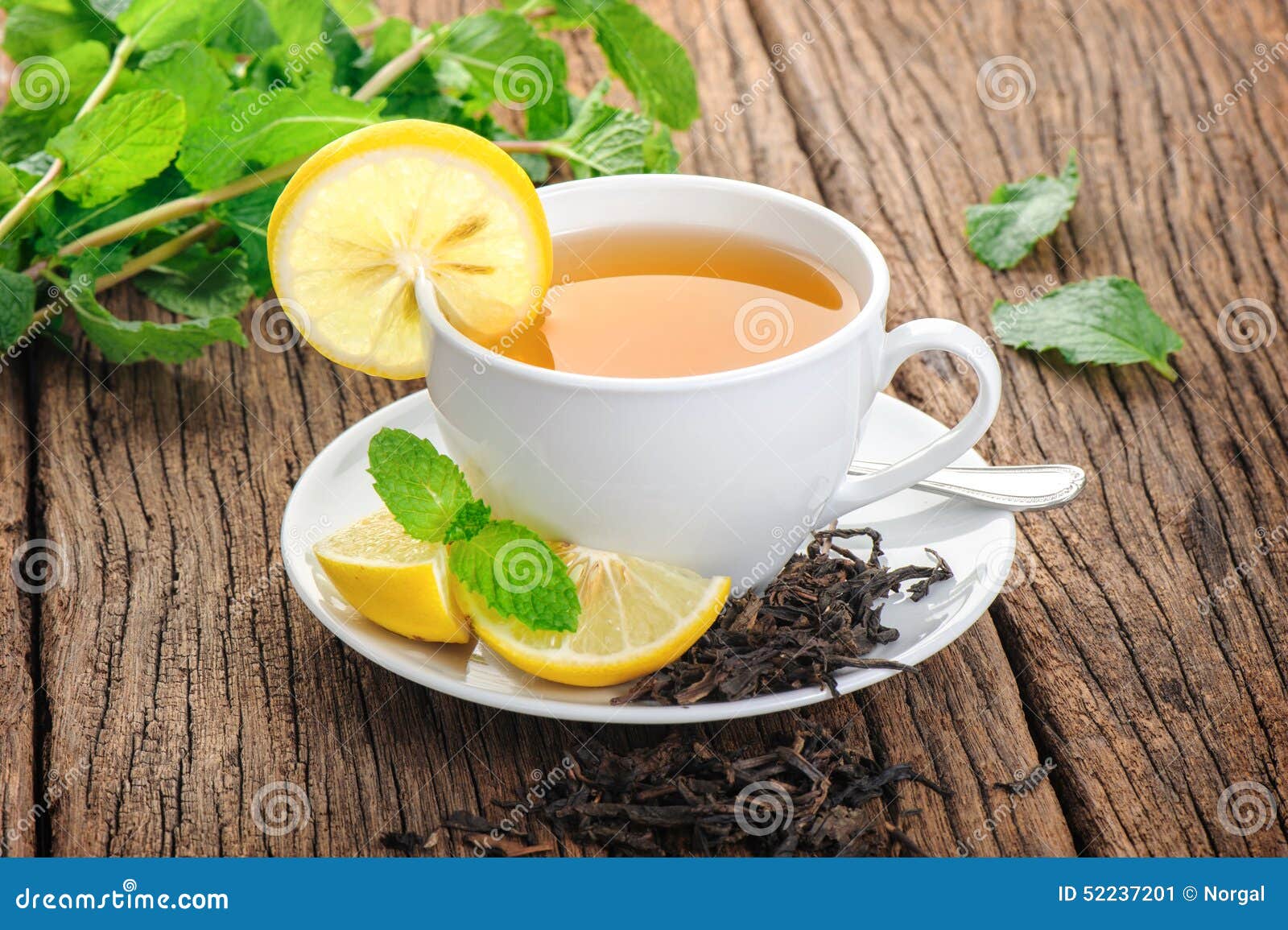 Lemon tea stock image. Image of relaxation, classic, isolated - 52237201
