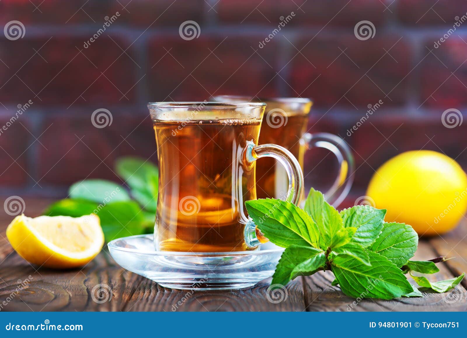 Lemon tea stock image. Image of gourmet, cube, closeup - 94801901