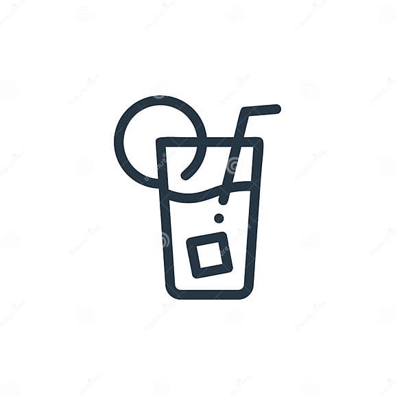 Lemon Tea Icon Vector from Spring Concept. Thin Line Illustration of ...