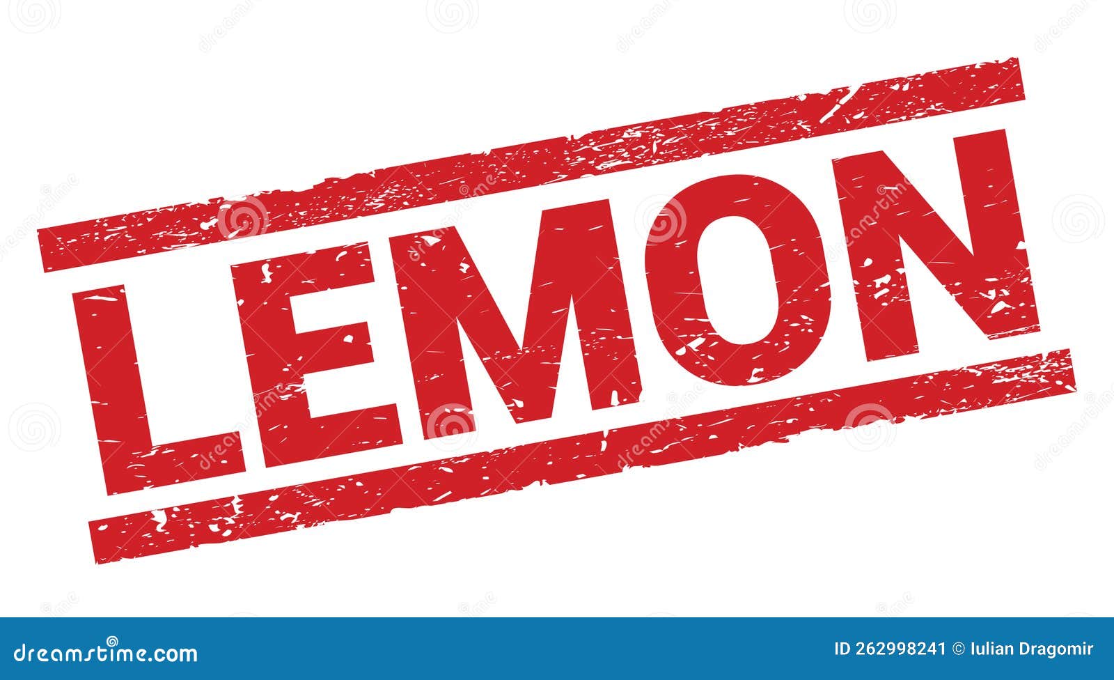 LEMON Text on Red Rectangle Stamp Sign Stock Illustration ...