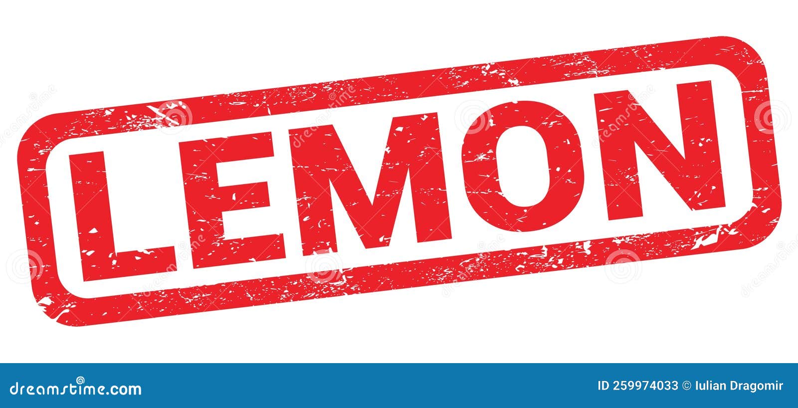 LEMON Text Written on Red Rectangle Stamp Stock Image - Image of button ...