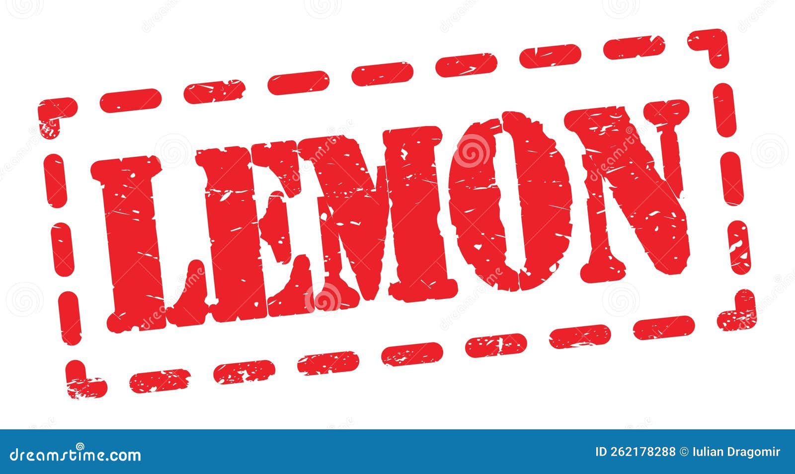 LEMON Text Written on Red Stamp Sign Stock Illustration - Illustration ...