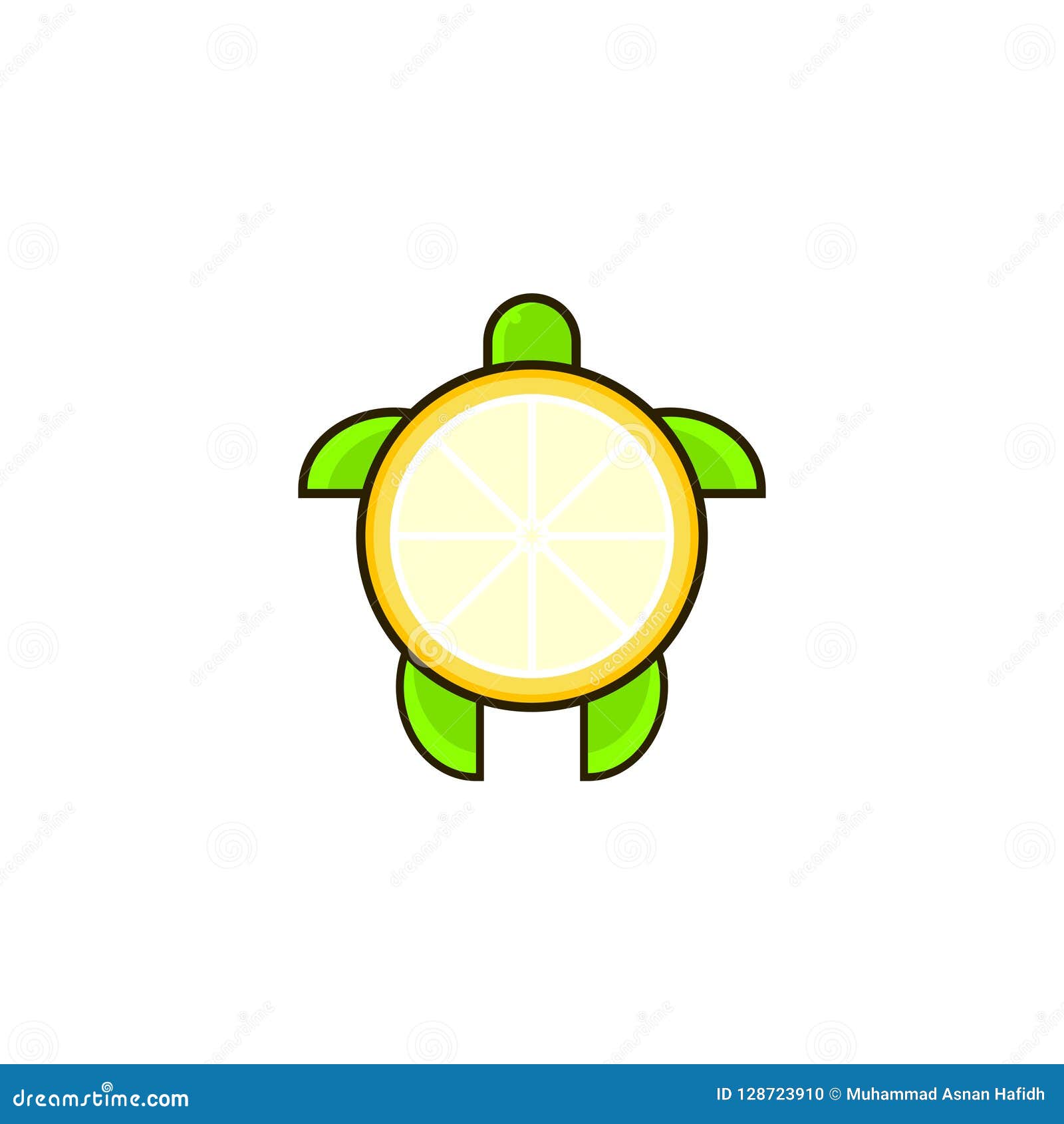 Lemon Turtle logo stock illustration. Illustration of logos - 128723910