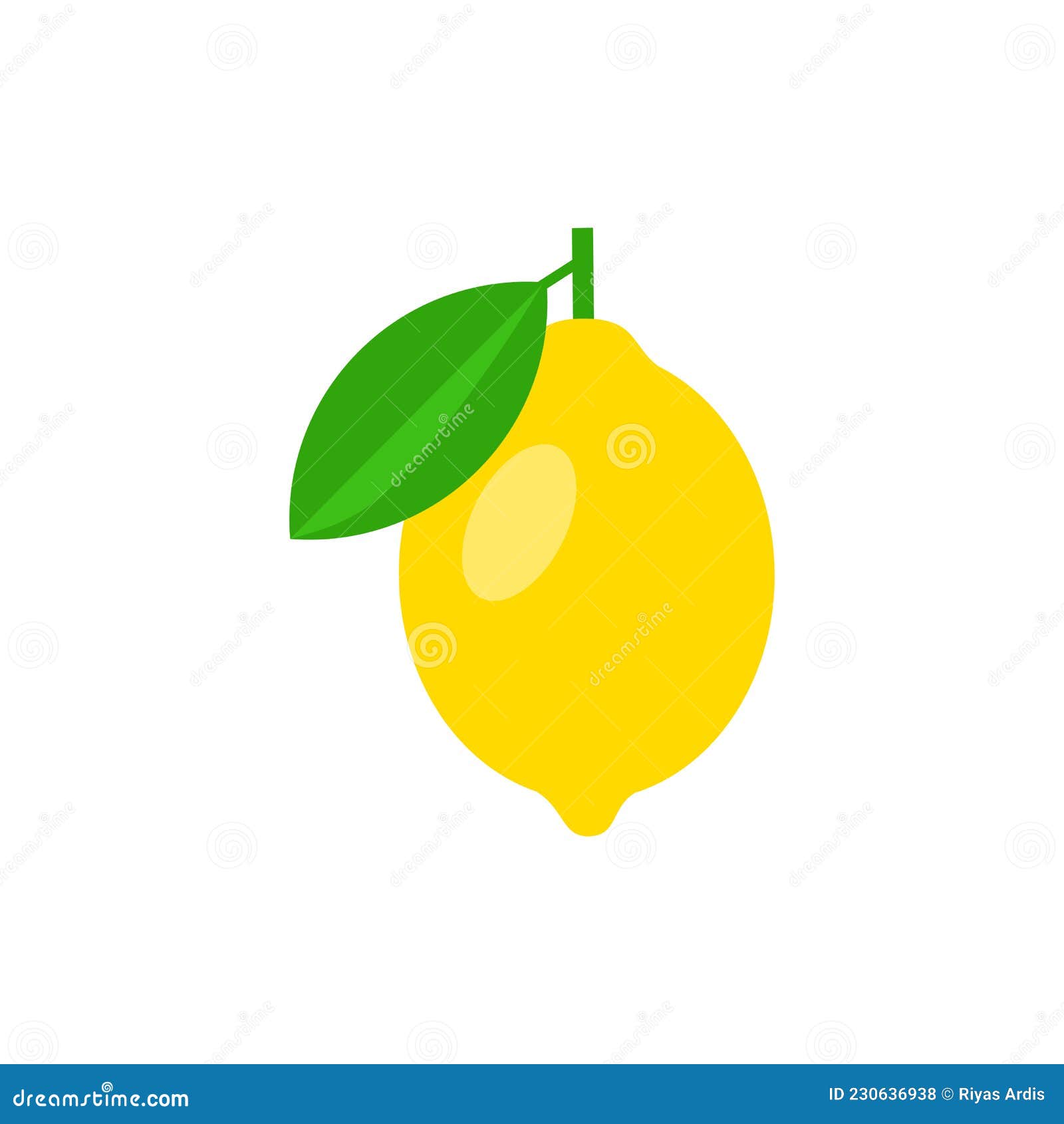 Lemon Vector Illustration Isolated On White Background | CartoonDealer ...