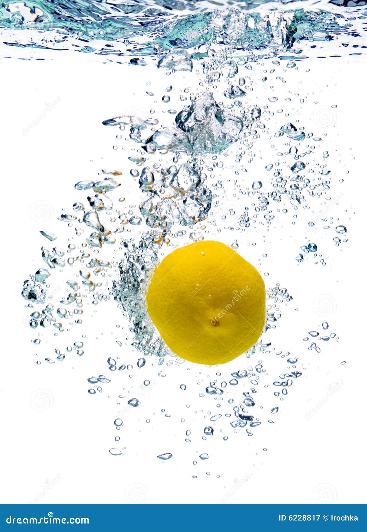 Lemon in water stock image. Image of pure, clear, tiny - 6228817
