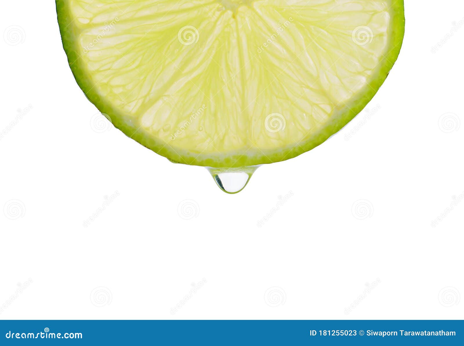 Lemon and Water Drop Isolated on White Background Stock Image - Image ...