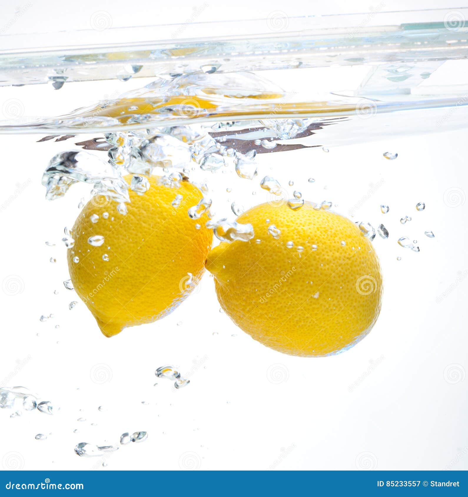 Lemon in the water stock image. Image of food, lemon - 85233557