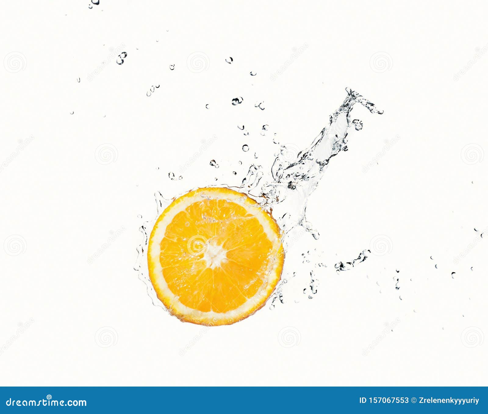 Lemon with water splash stock image. Image of pure, healthy - 157067553