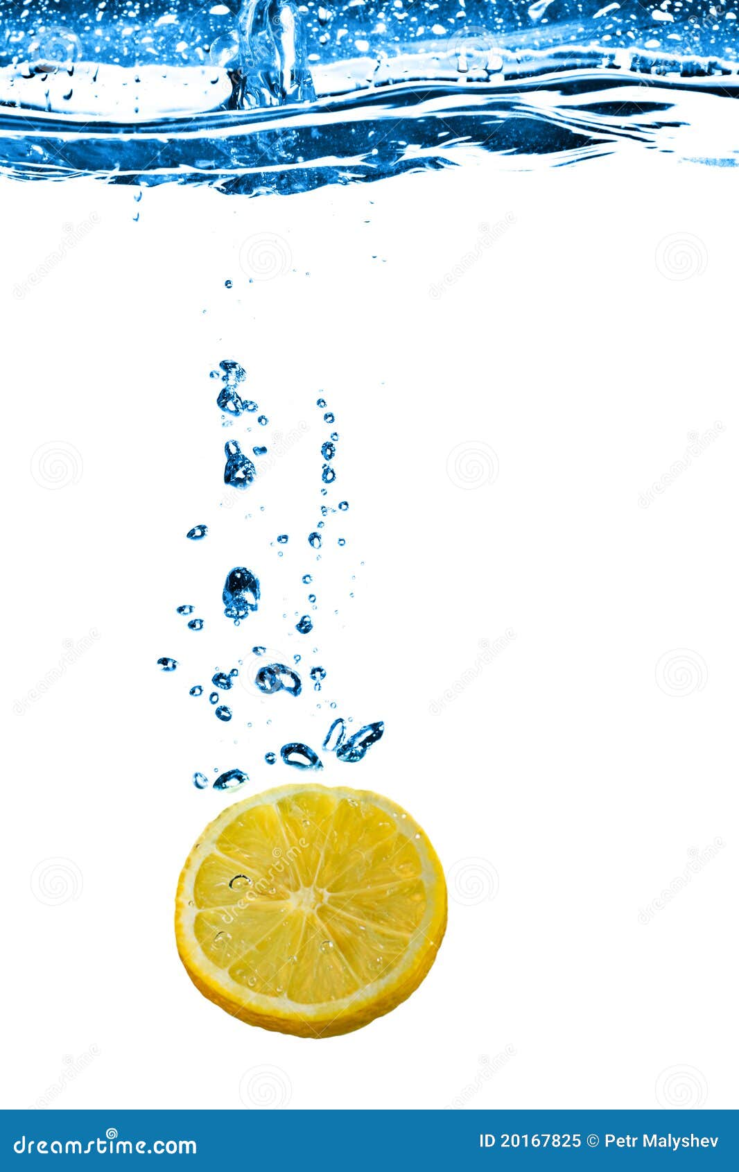 Lemon in Water Splash stock image. Image of food, freshness - 20167825