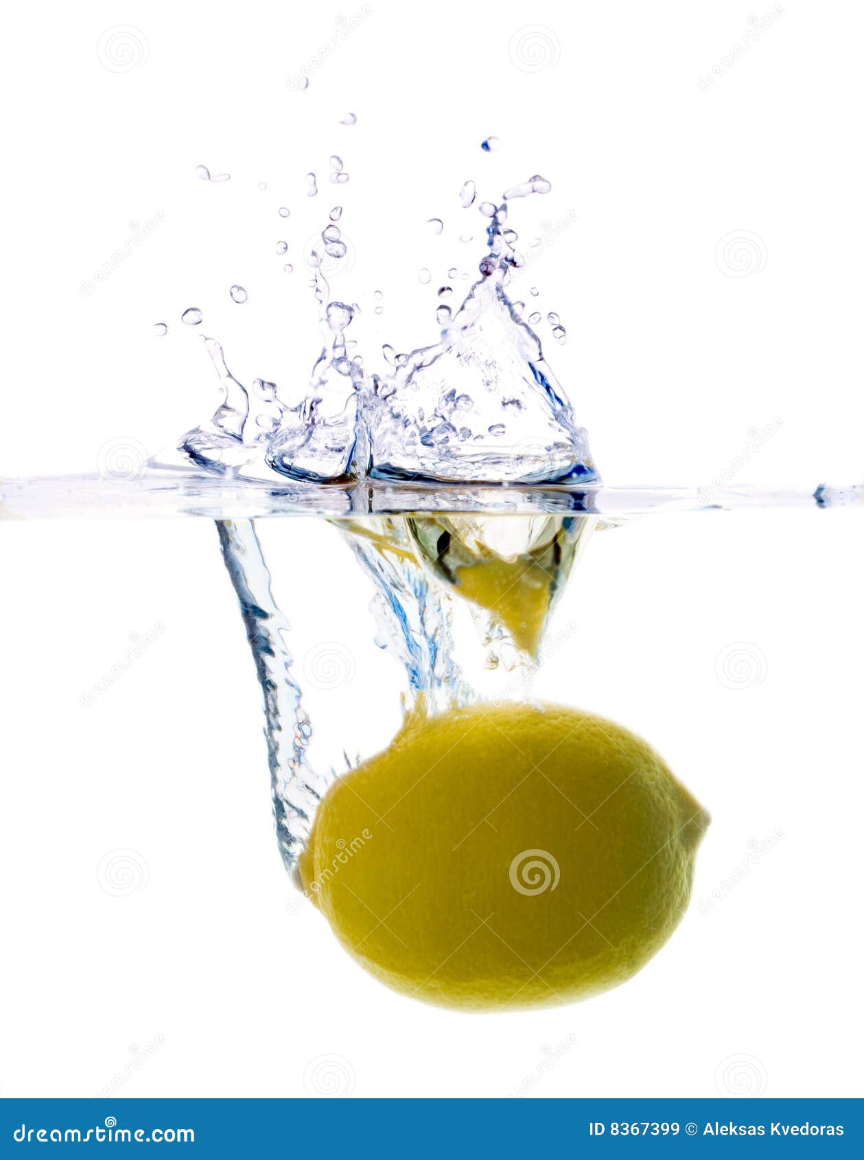 Lemon water splash stock image. Image of cold, drop, healthy - 8367399