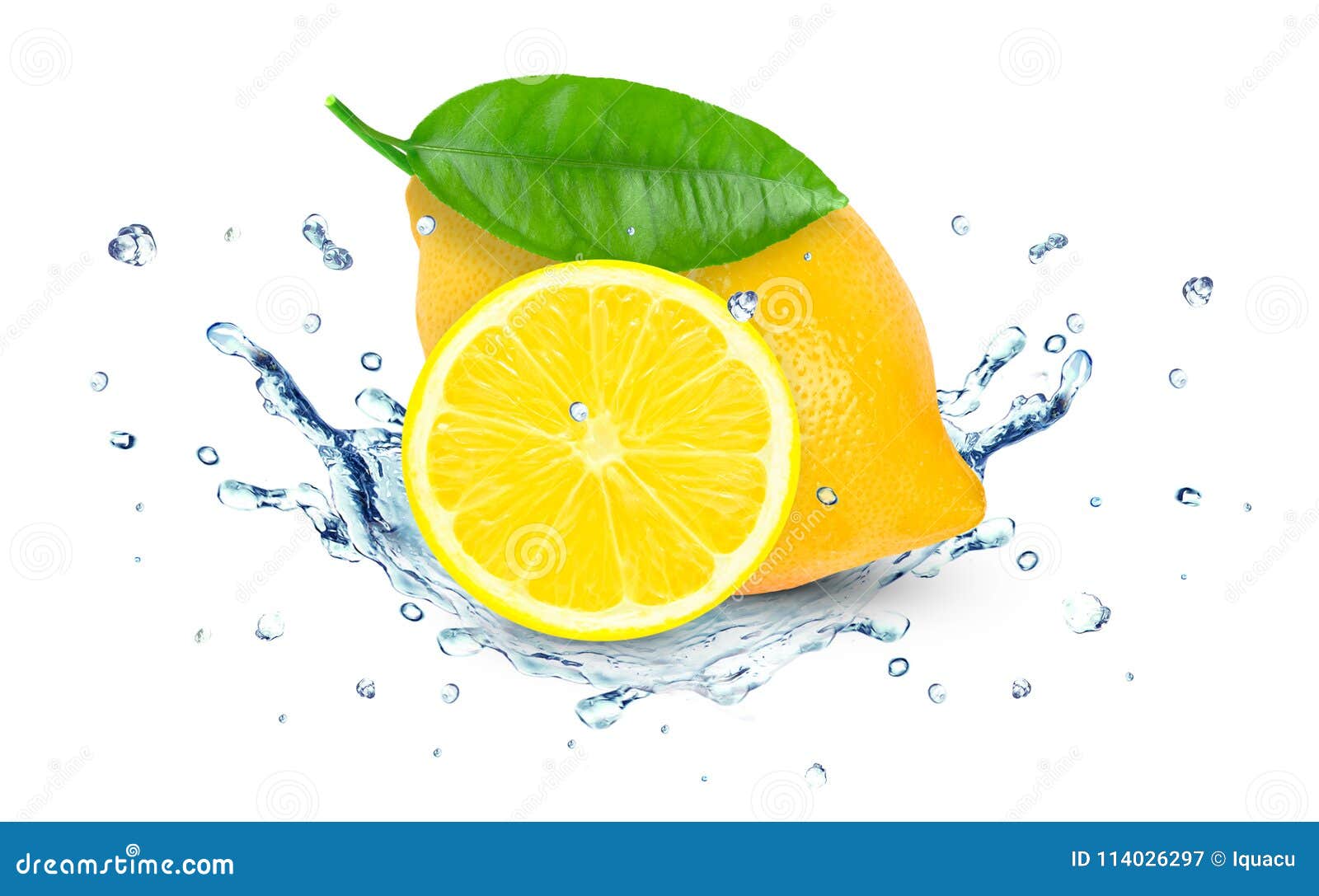 Lemon splash water stock image. Image of health, splash - 114026297