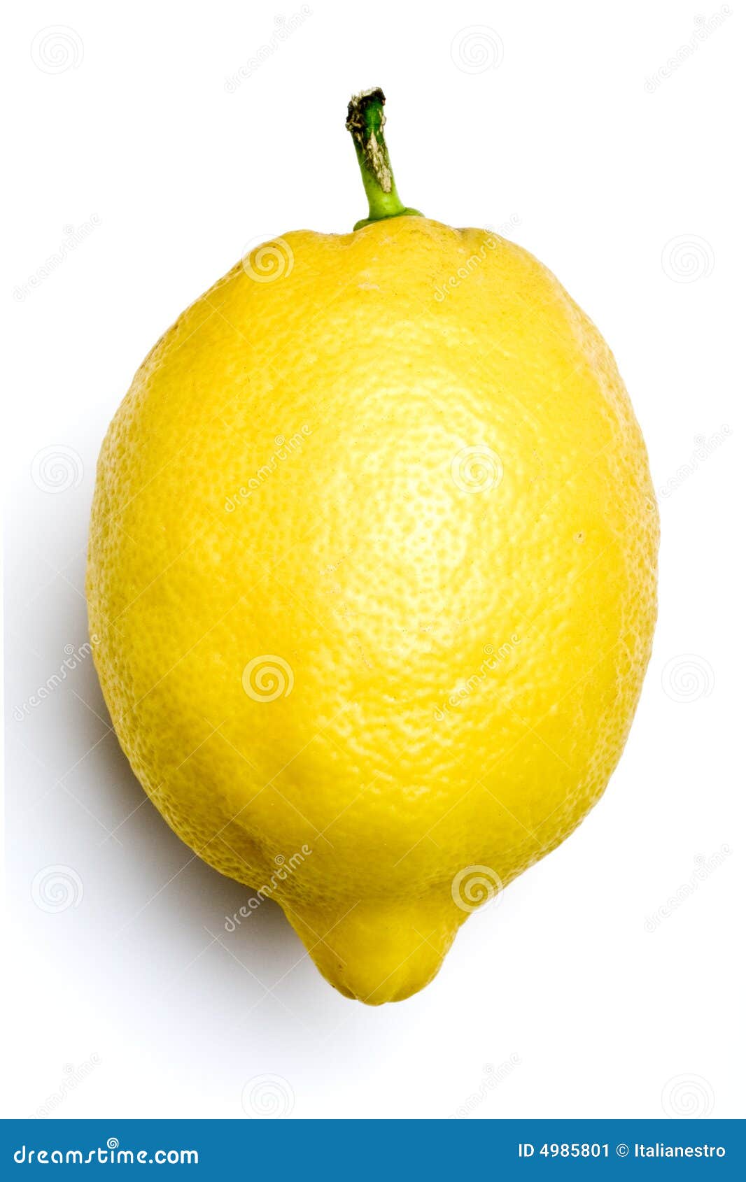 Lemon on white stock image. Image of fruit, cool, ingredient - 4985801