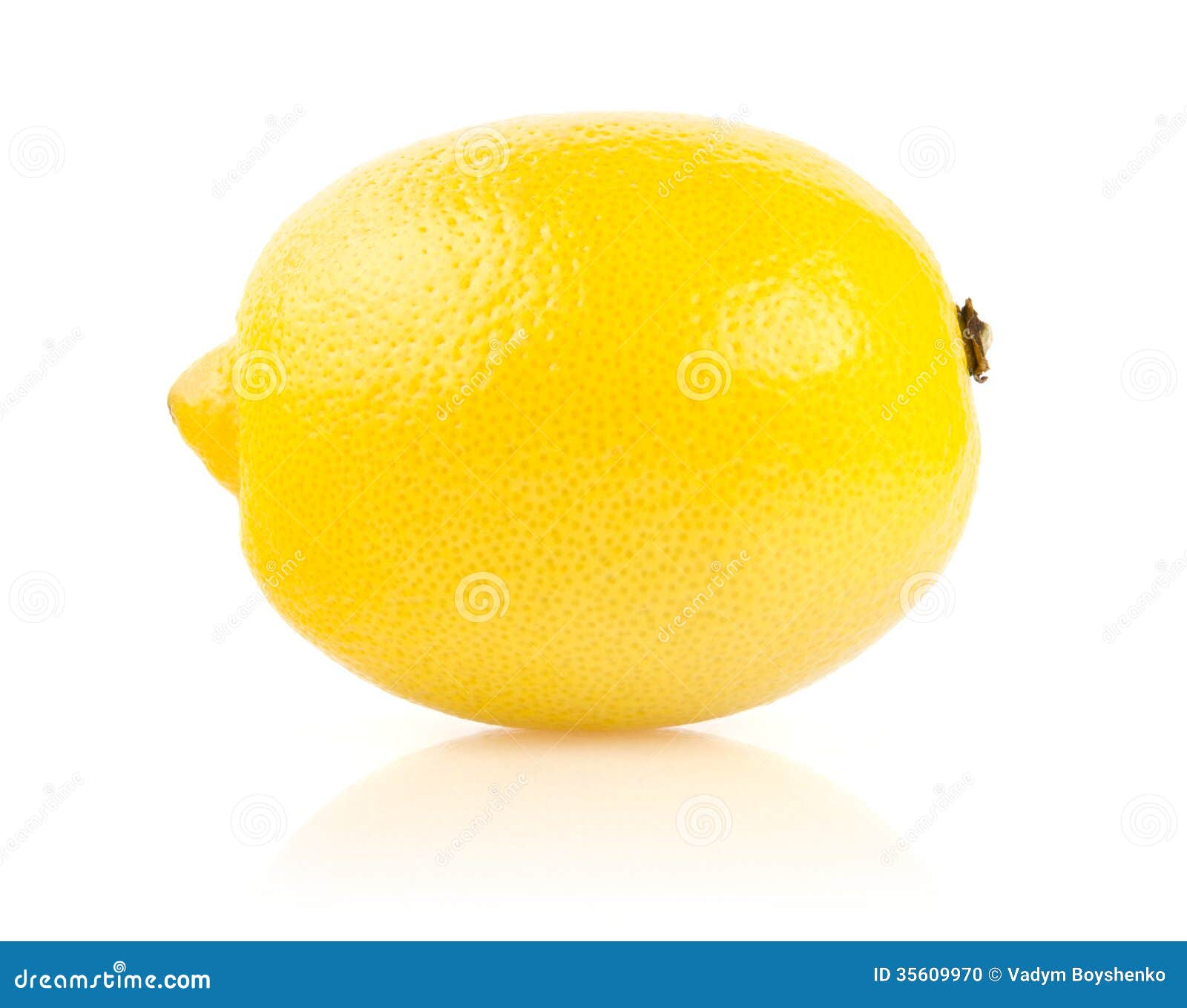 Lemon on White Background stock photo. Image of closeup - 35609970