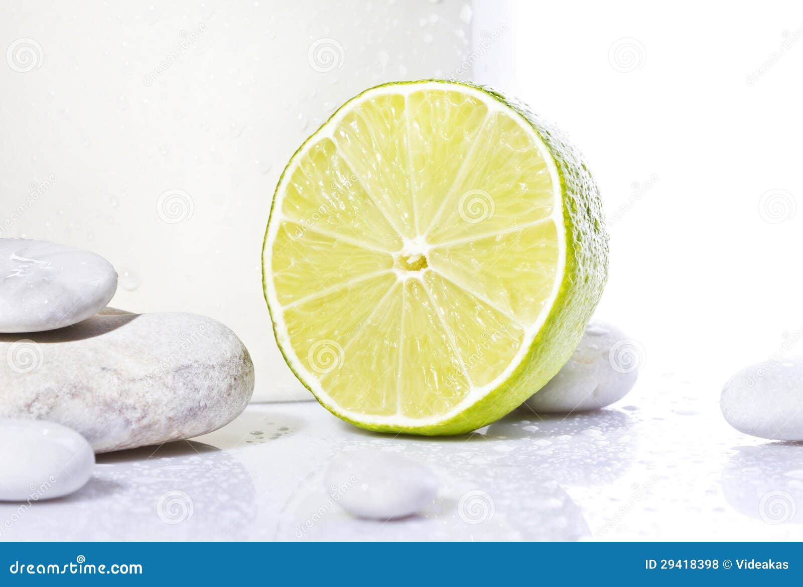 Lemon with White Stones Near Stock Photo - Image of white, stones: 29418398