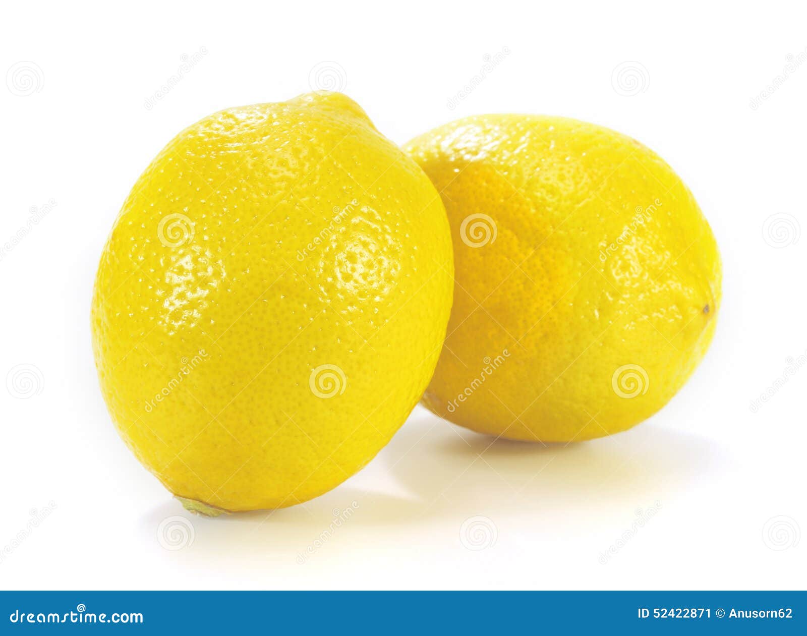 Lemon on white stock image. Image of full, taste, peel - 52422871
