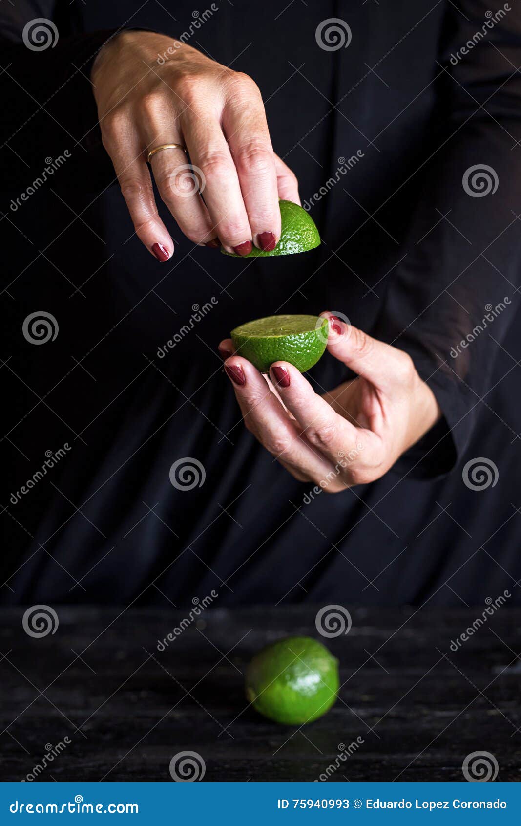 Lemon in woman hand stock image. Image of woman, healthy - 75940993