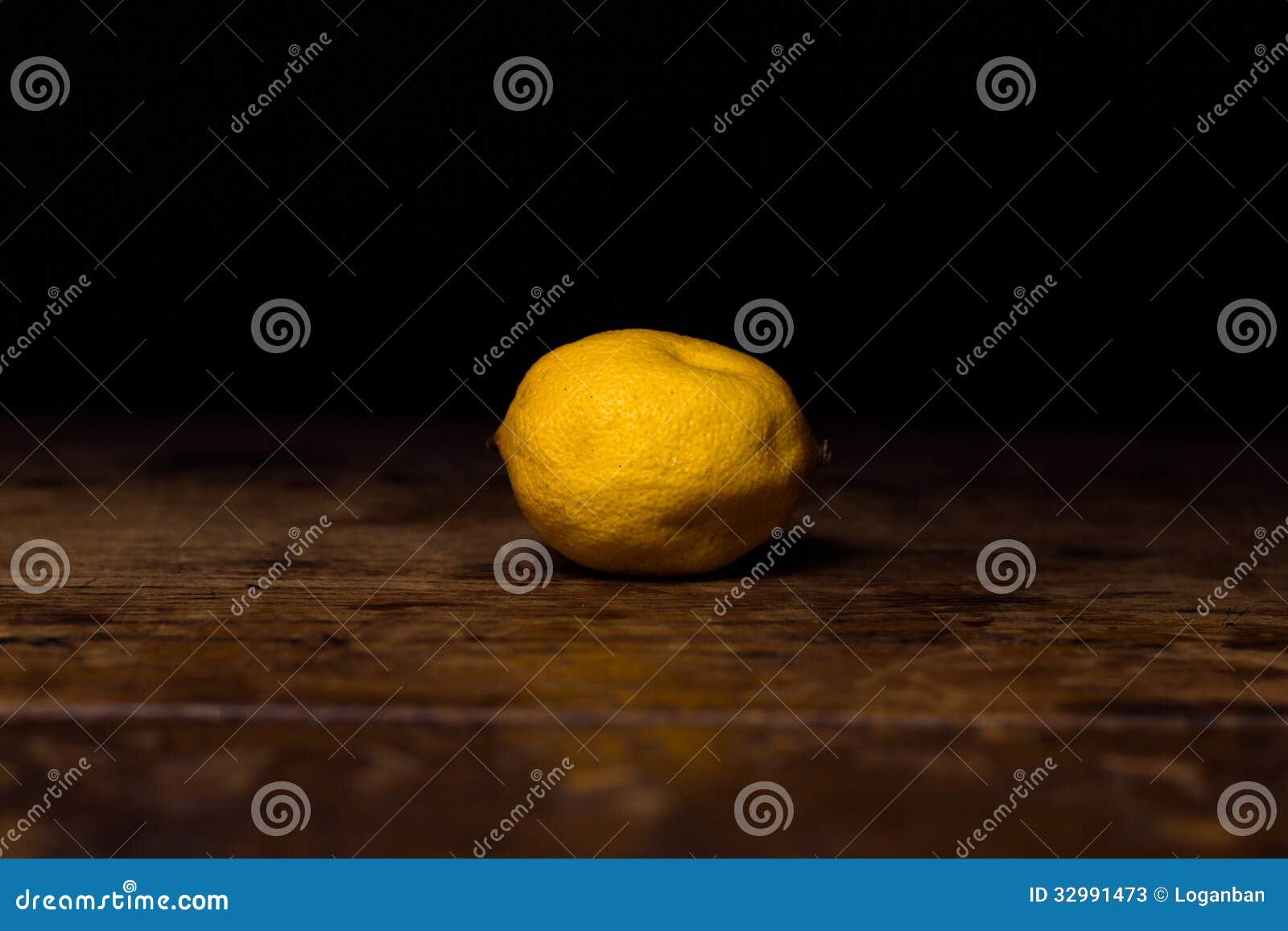 Lemon on wooden surface stock image. Image of natural - 32991473