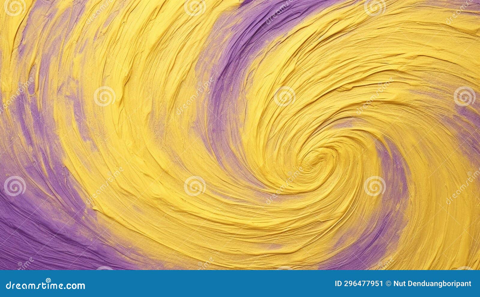 Lemon Yellow and Lavender Swirling Swirls Abstract Pattern Stock ...