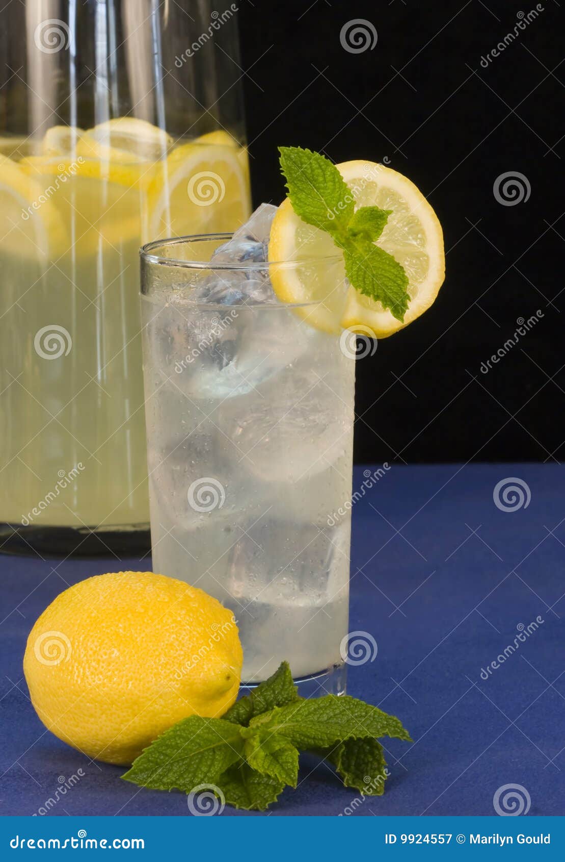 Lemonade stock image. Image of mint, chilled, natural - 9924557