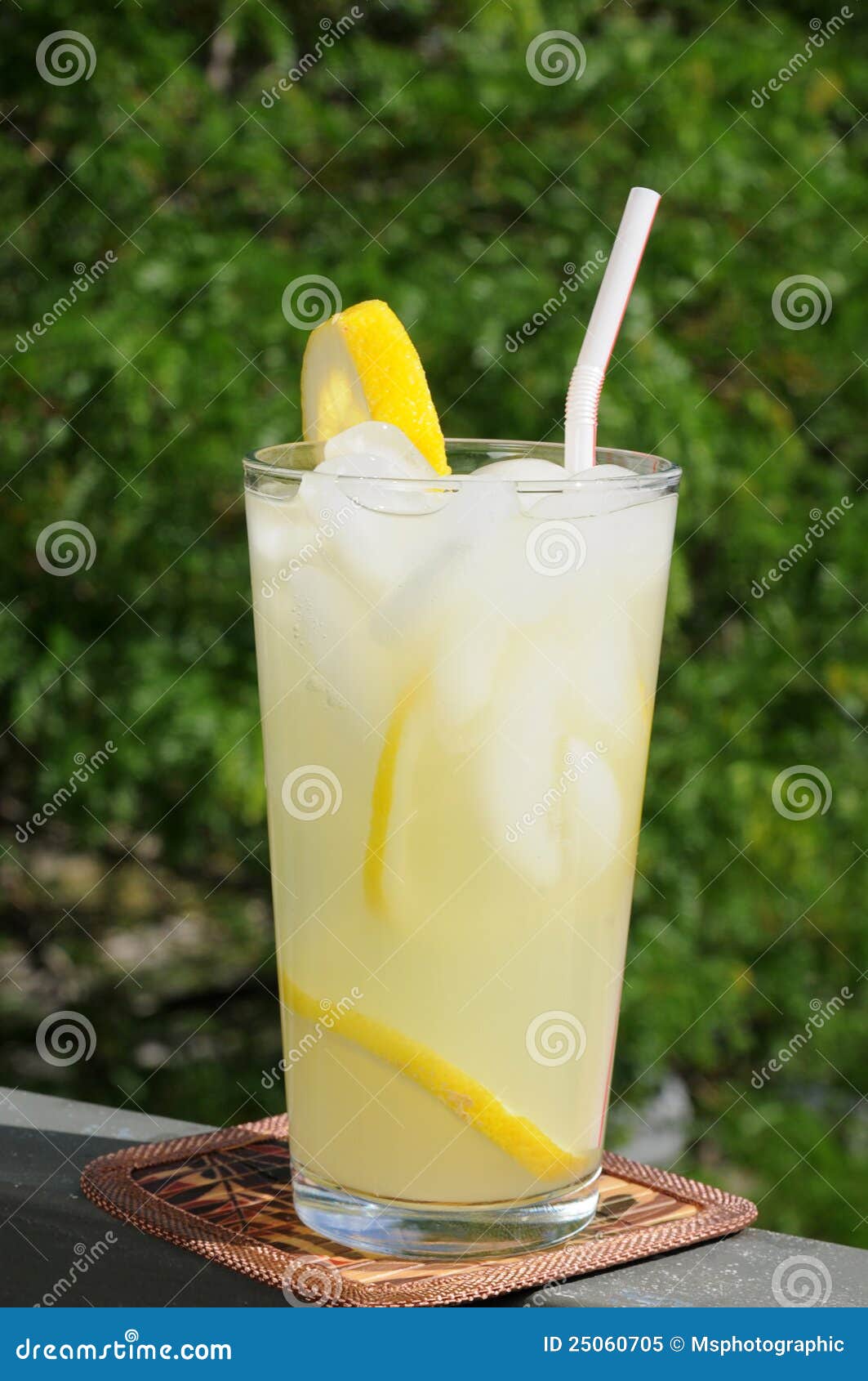 Lemonade on the balcony stock image. Image of glass, beverage - 25060705