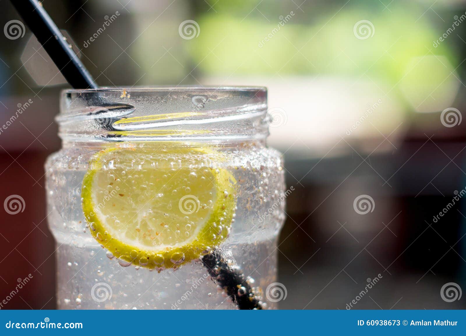 Lemonade bottle with straw stock image. Image of lemonade - 60938673