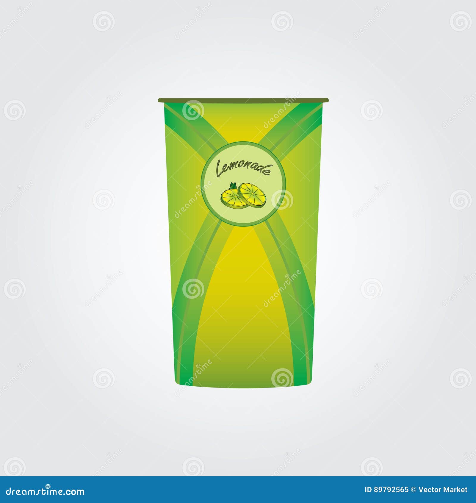 Lemonade Cup Vector Design and Background Stock Vector - Illustration ...