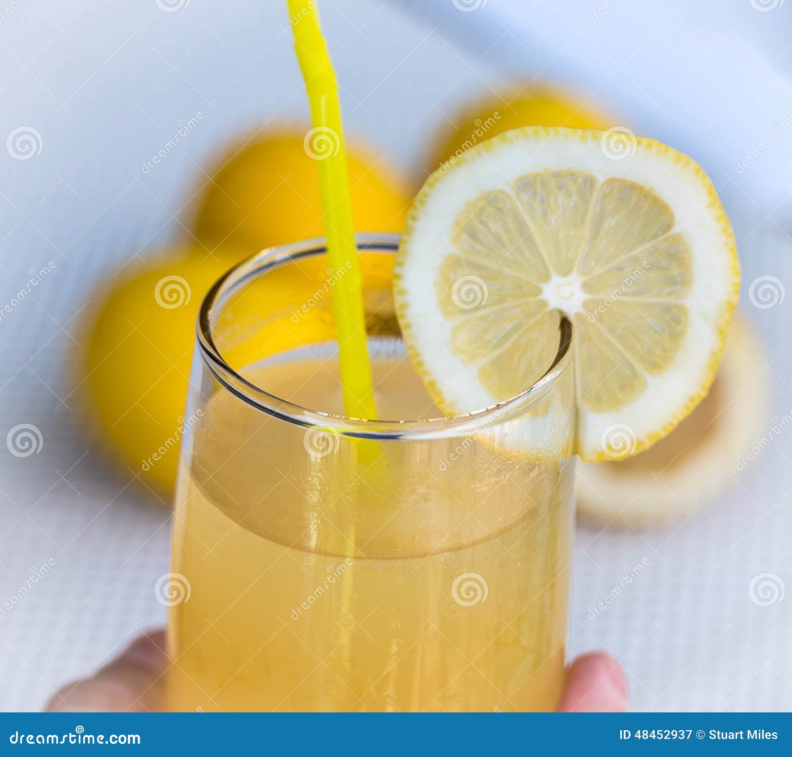 Lemonade Glass Indicates Beverage Refreshing and Tropical Stock Image ...
