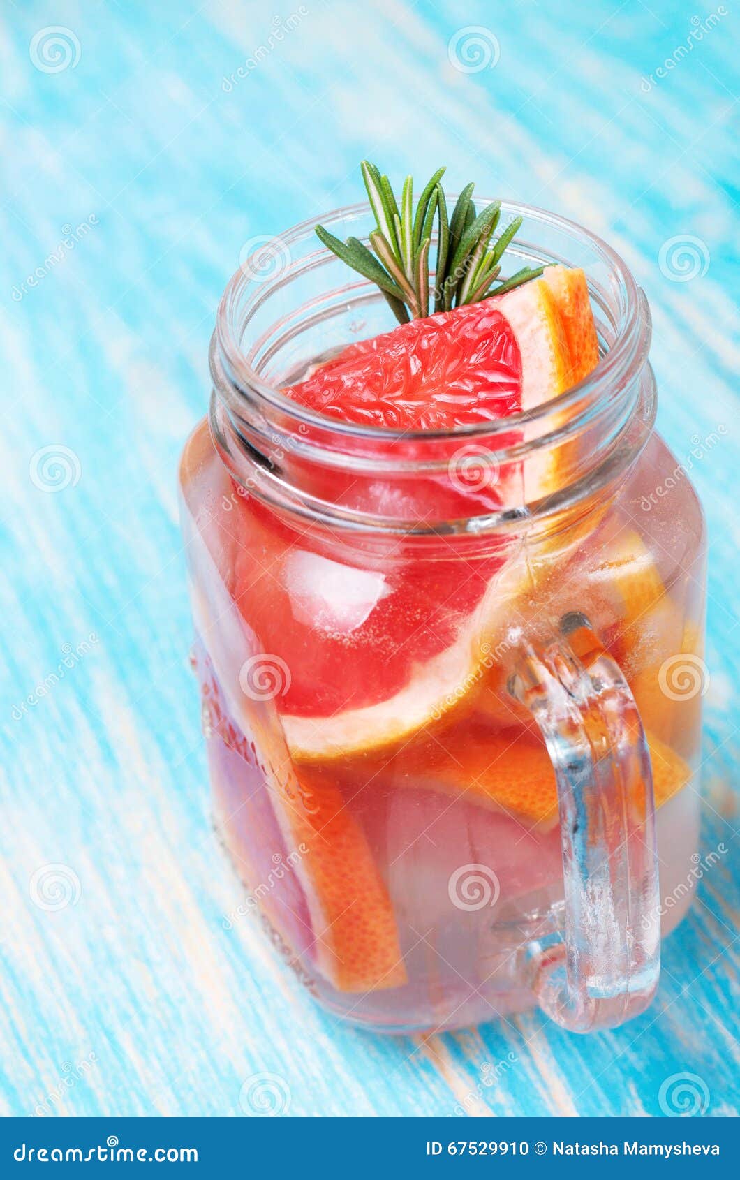 Lemonade with Grapefruit and Rosemary Stock Photo - Image of freshness ...