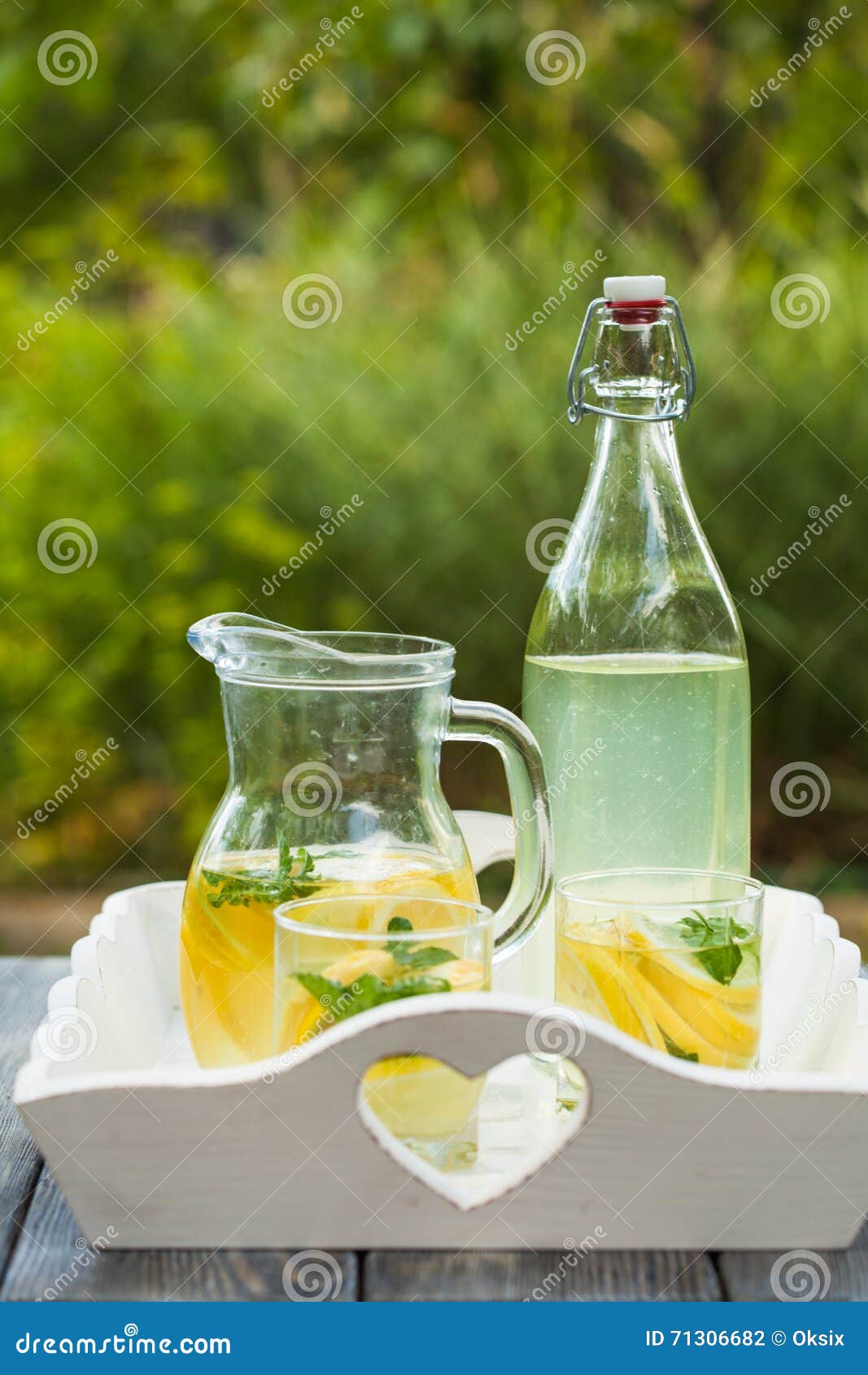 Lemonade in the jug stock photo. Image of homemade, refreshment - 71306682