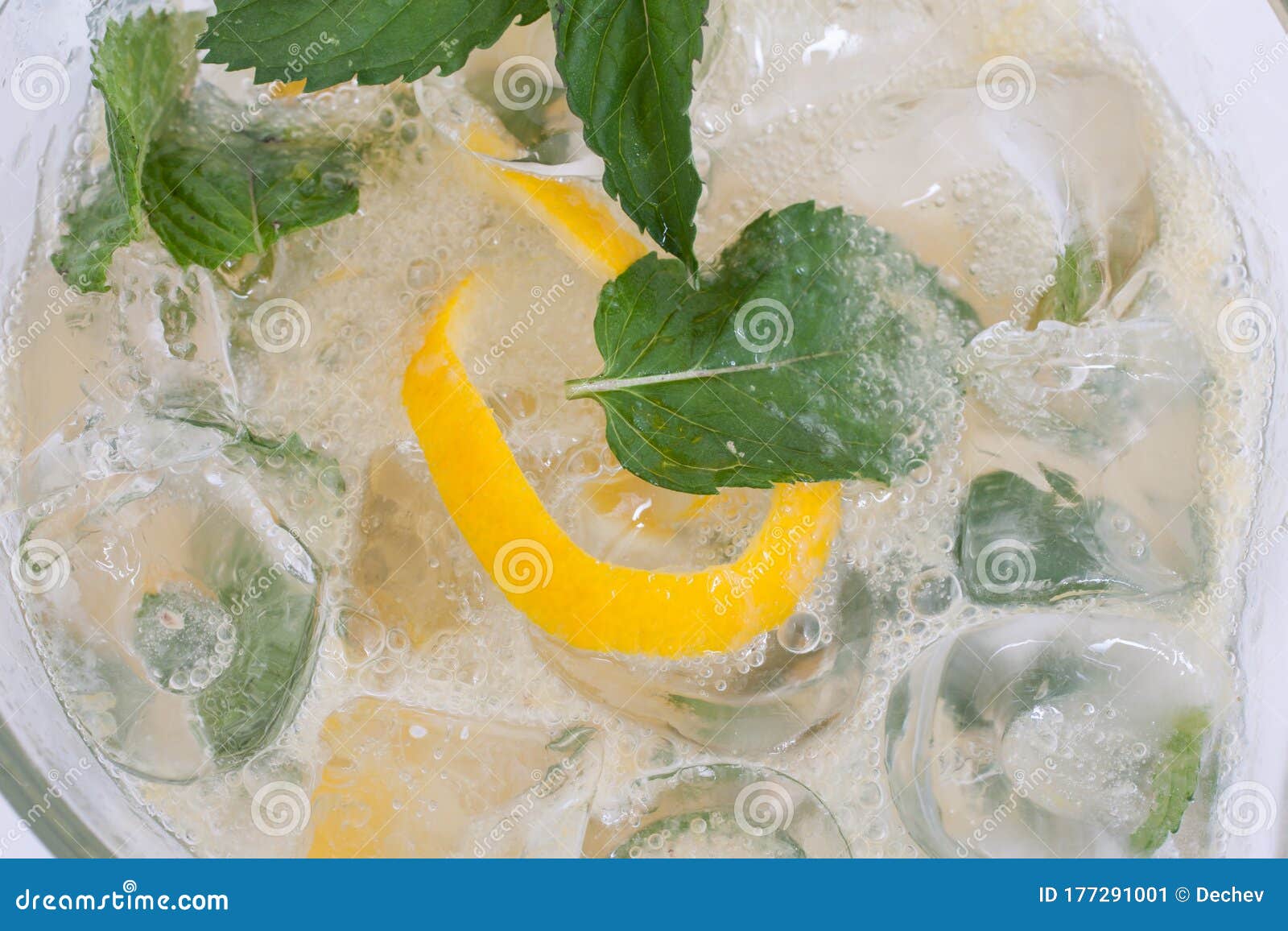 Lemonade in the Jug, Top View Stock Image - Image of fruit, background ...