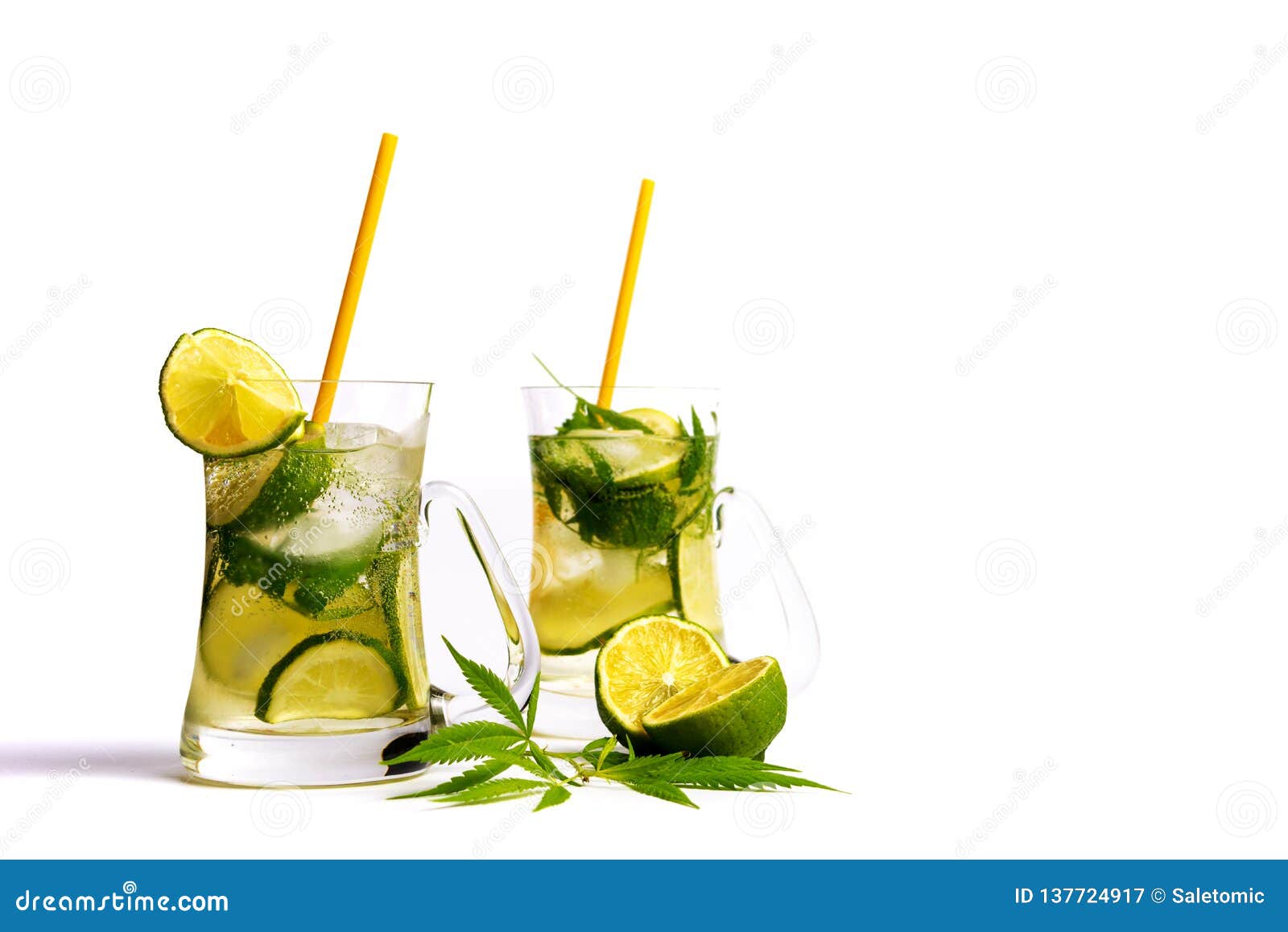 Lemonade with Marijuana in a Glass Stock Image - Image of marijuana ...
