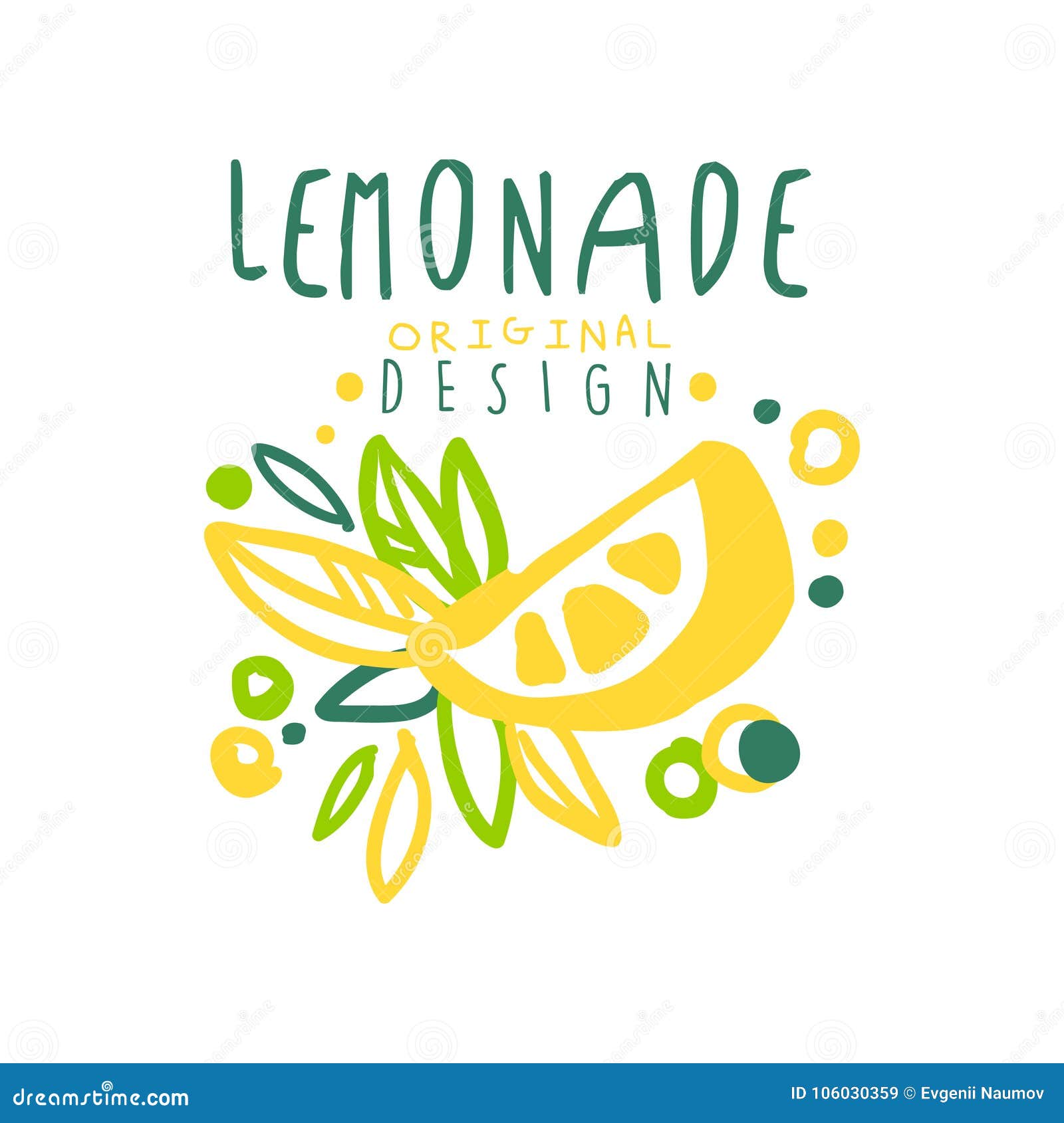 Lemonade Original Design Logo Natural Citrus Product Emblem Colorful