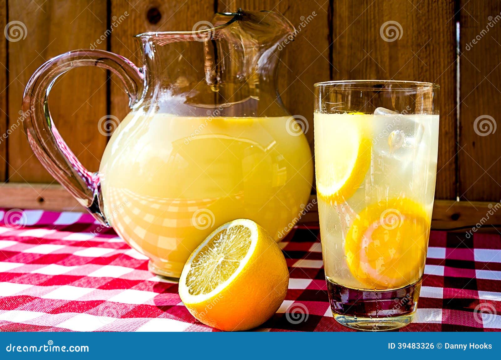Lemonade and Pitcher stock photo. Image of lemon, summertime - 39483326