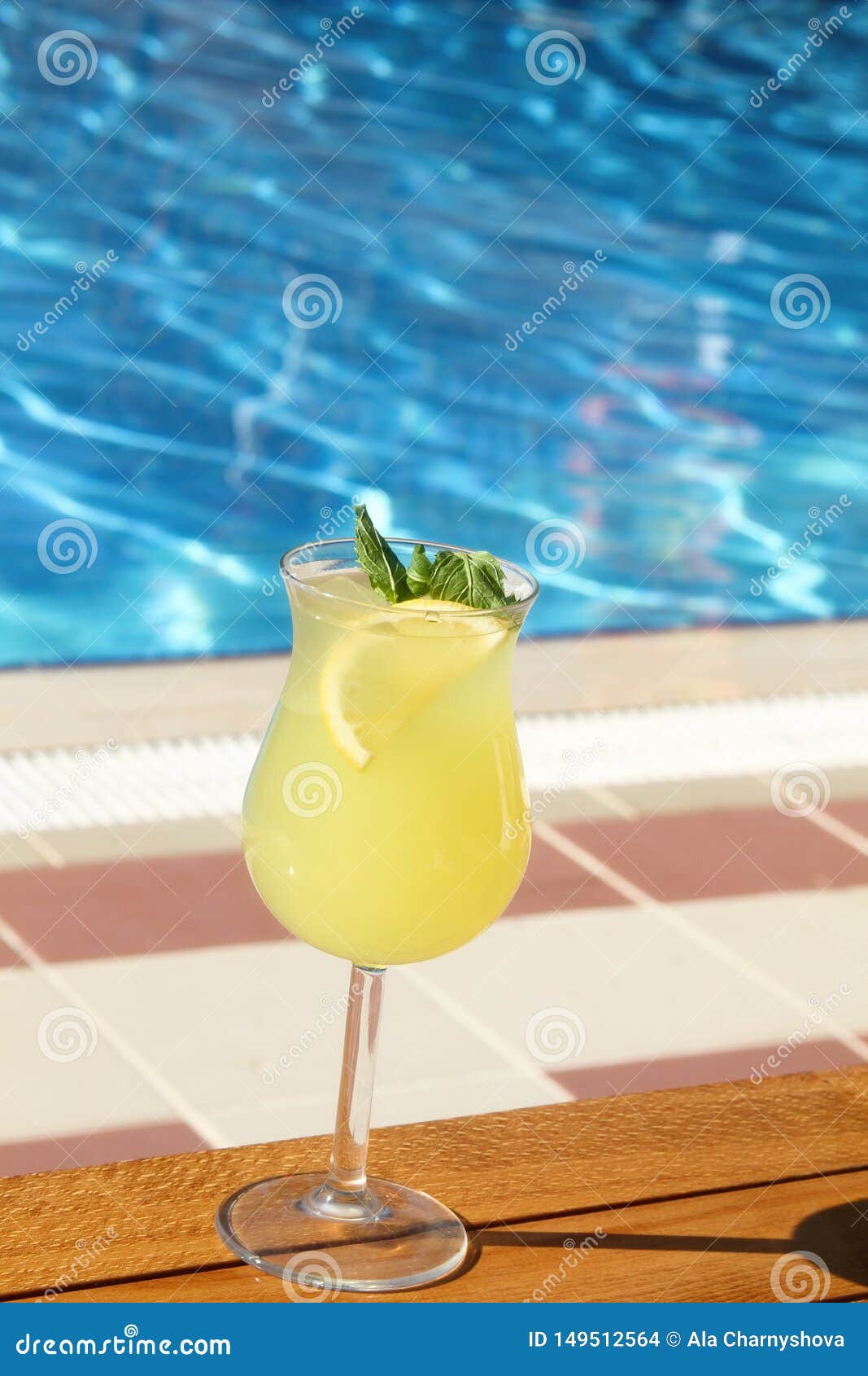 Lemonade by the pool stock photo. Image of beverage - 149512564