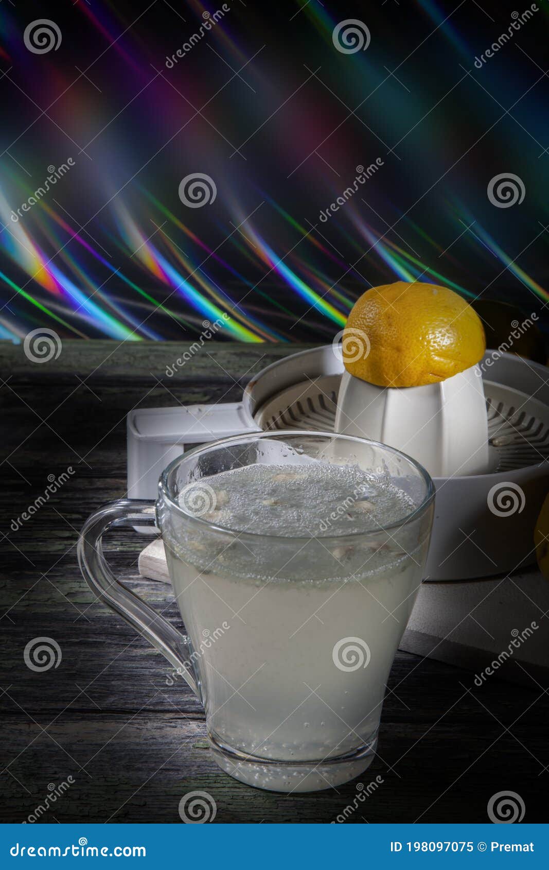 Lemonade Preparing in Bar Late Night Stock Image - Image of cool, juice ...