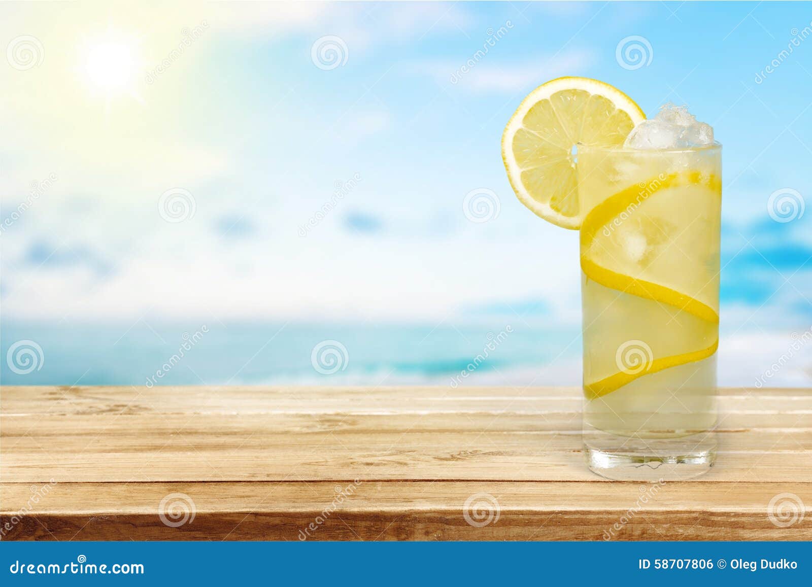 Lemonade stock photo. Image of food, healthy, water, table - 58707806