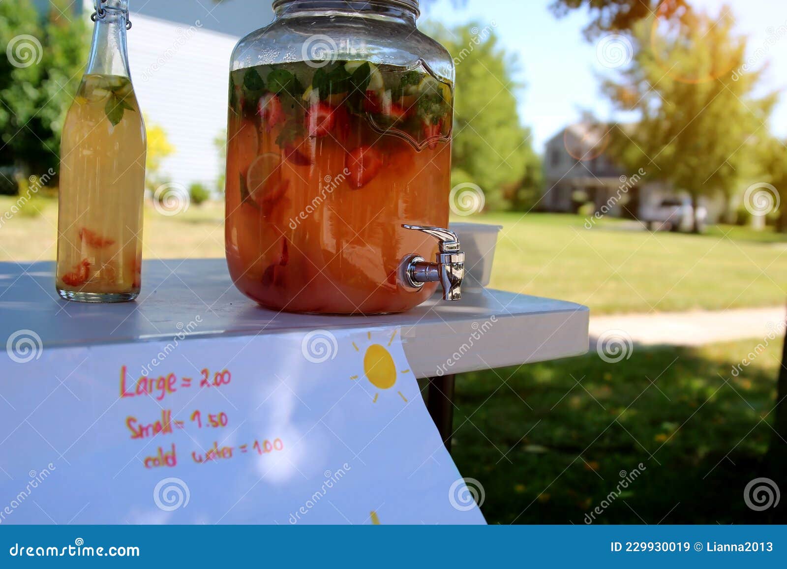 Lemonade Selling Outside . Lemonade Stand Stock Image - Image of fresh ...