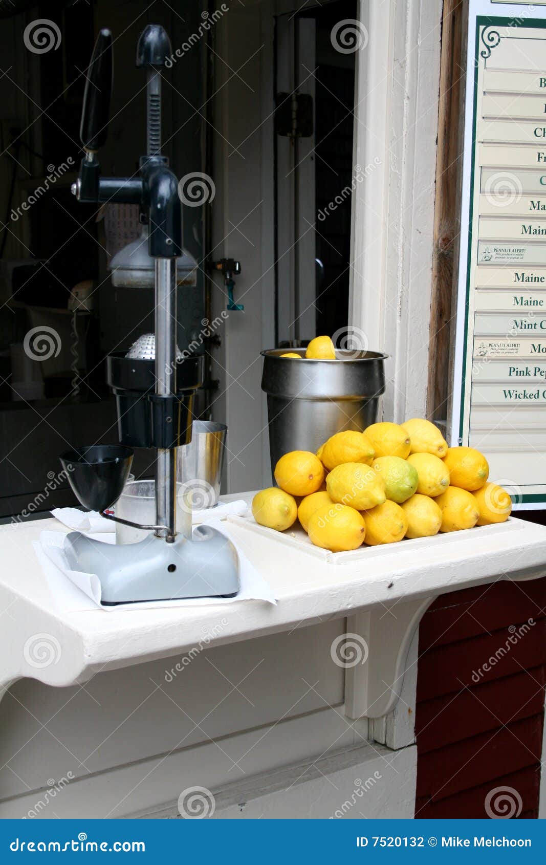 Lemonade Stand stock photo. Image of press, citrus, drink - 7520132