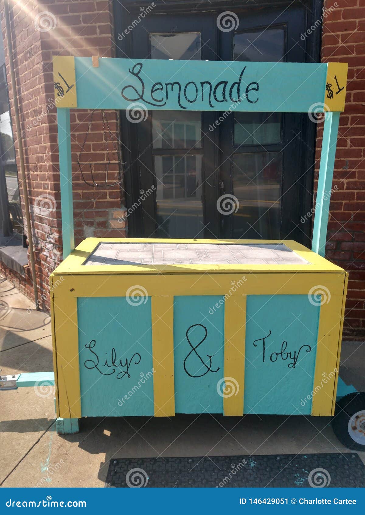 Lemonade stand stock image. Image of smalltown, blue - 146429051