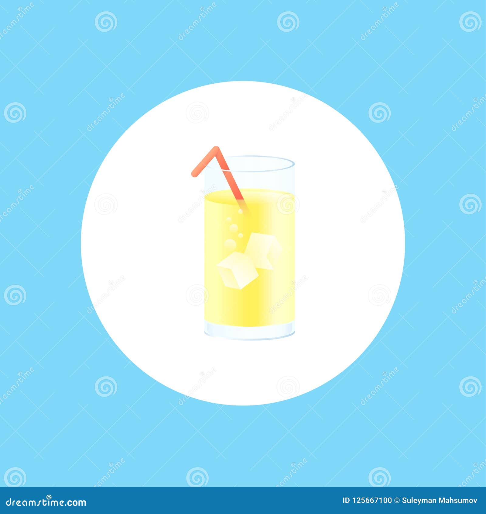 Lemonade Vector Icon Sign Symbol Stock Vector - Illustration of food ...