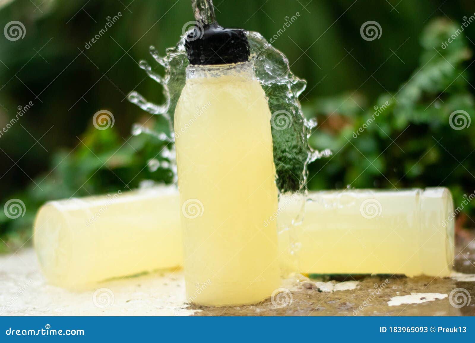 Lemoned stock image. Image of summer, refreshing, herb - 183965093