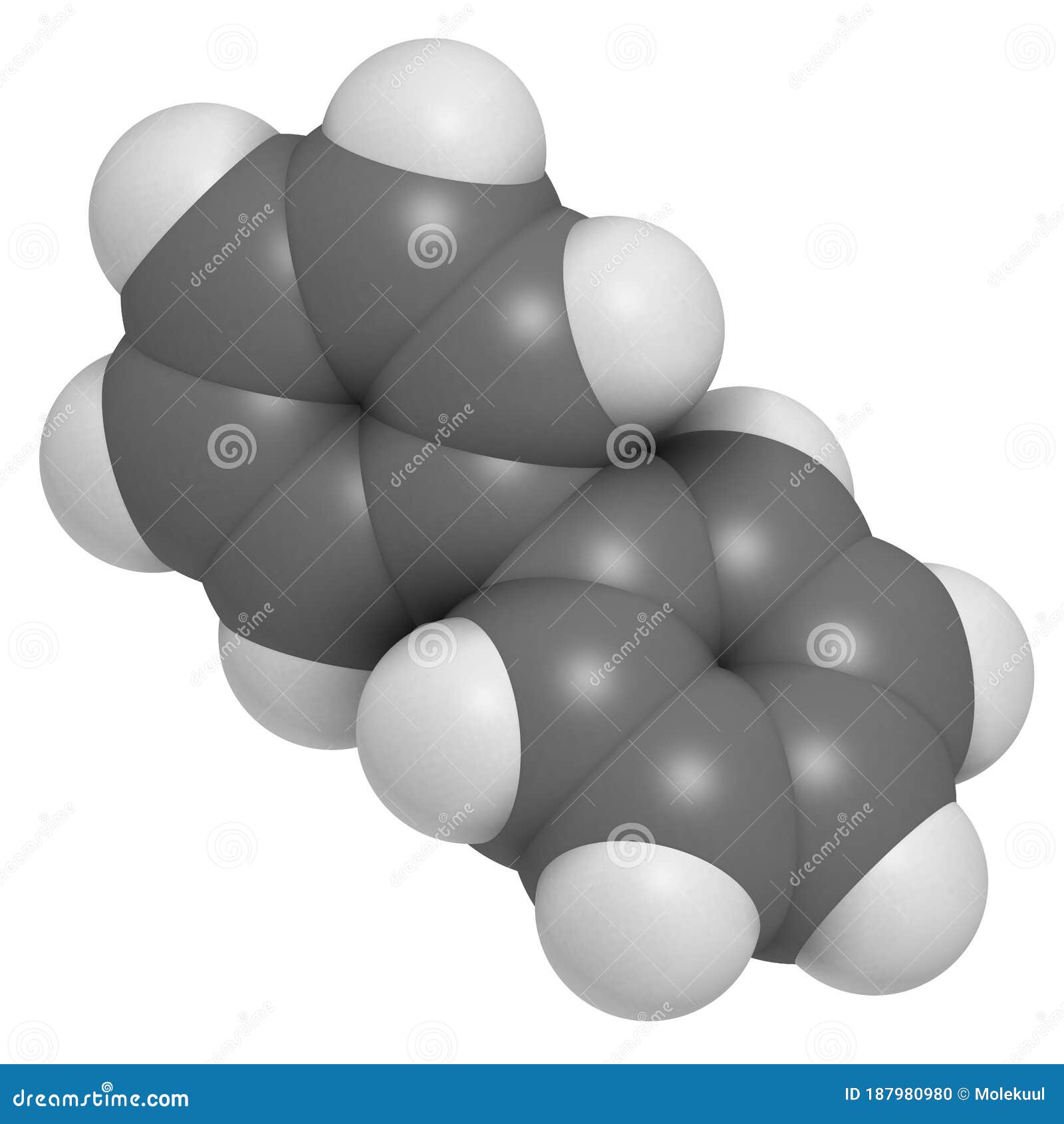Lemonene Biphenyl, Diphenyl Preservative Molecule. Stock Illustration ...