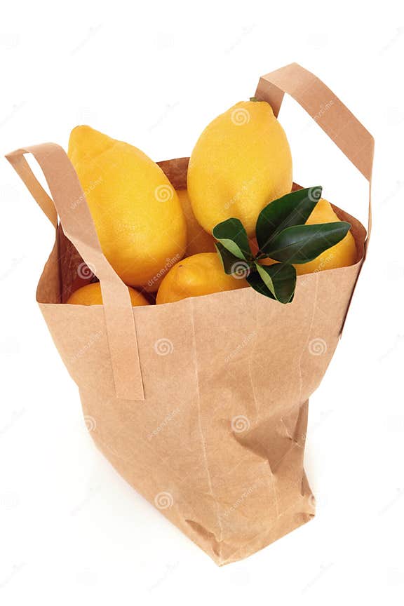 Lemons in a Bag stock image. Image of healthy, organic - 23434469