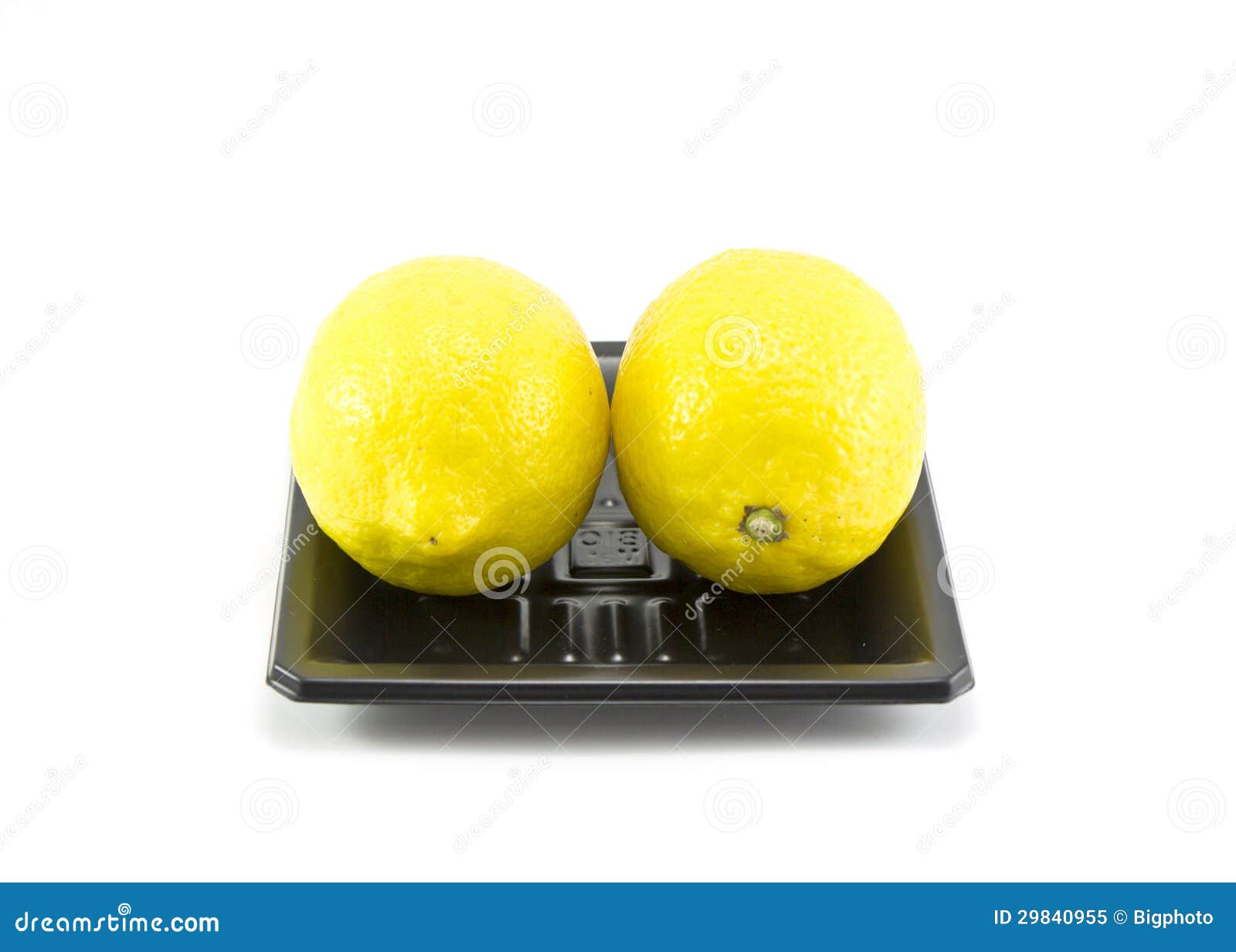 Lemons on Black Tray Isolated Stock Image - Image of tray, lemon: 29840955