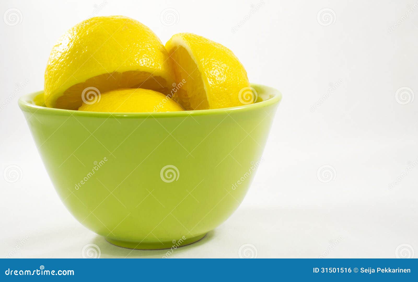 Lemons in bowl stock photo. Image of citrus, white, fruit - 31501516