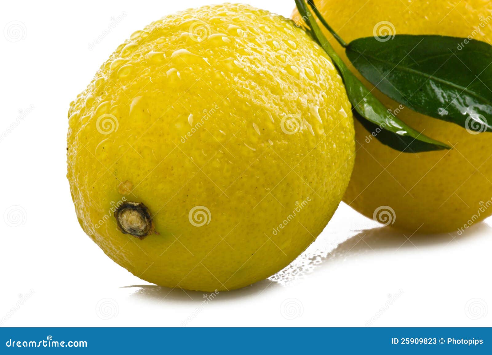 Lemons with drops stock image. Image of sour, colorful - 25909823