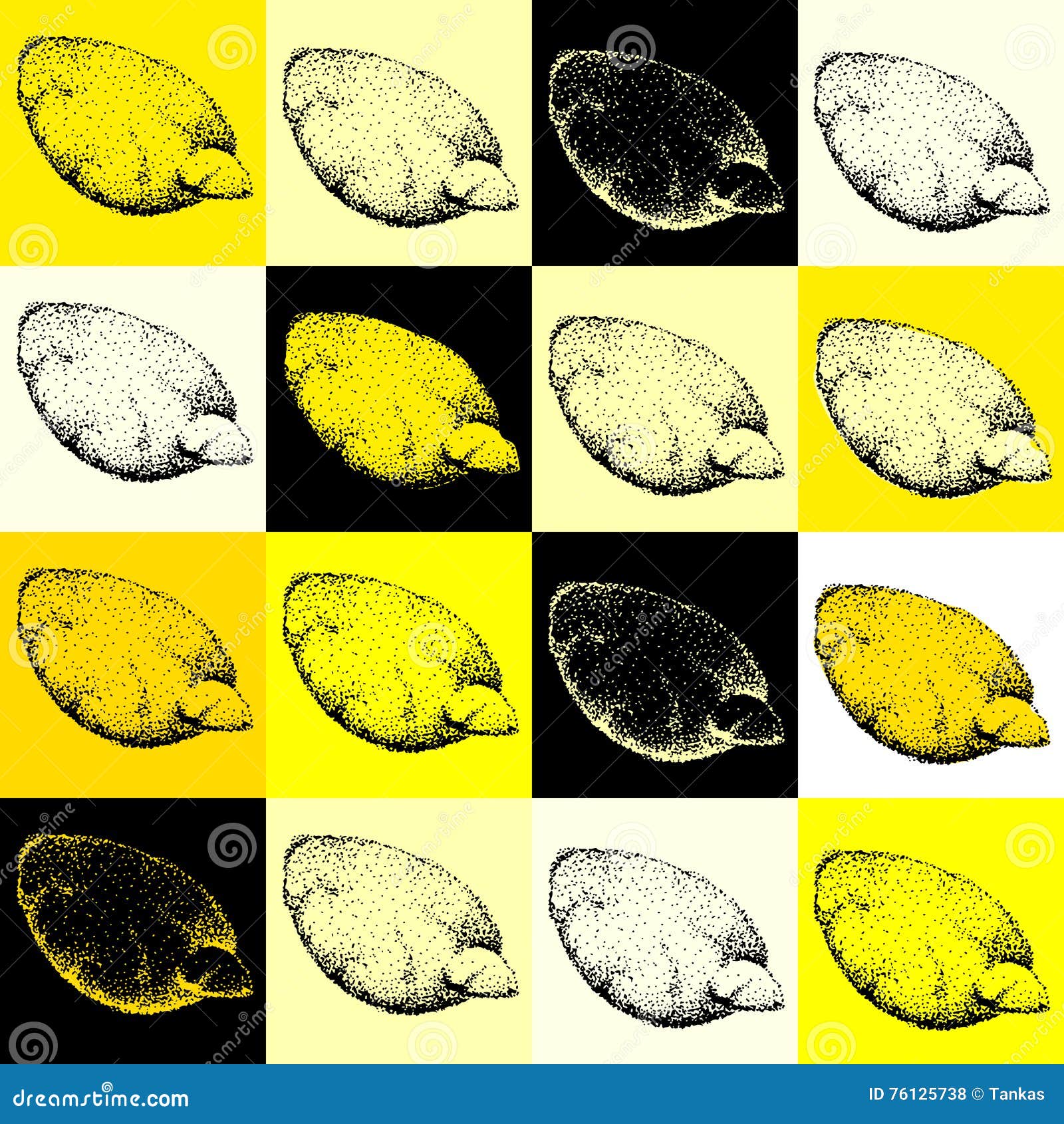 Lemons Geometric Background Stock Vector - Illustration of seamless ...