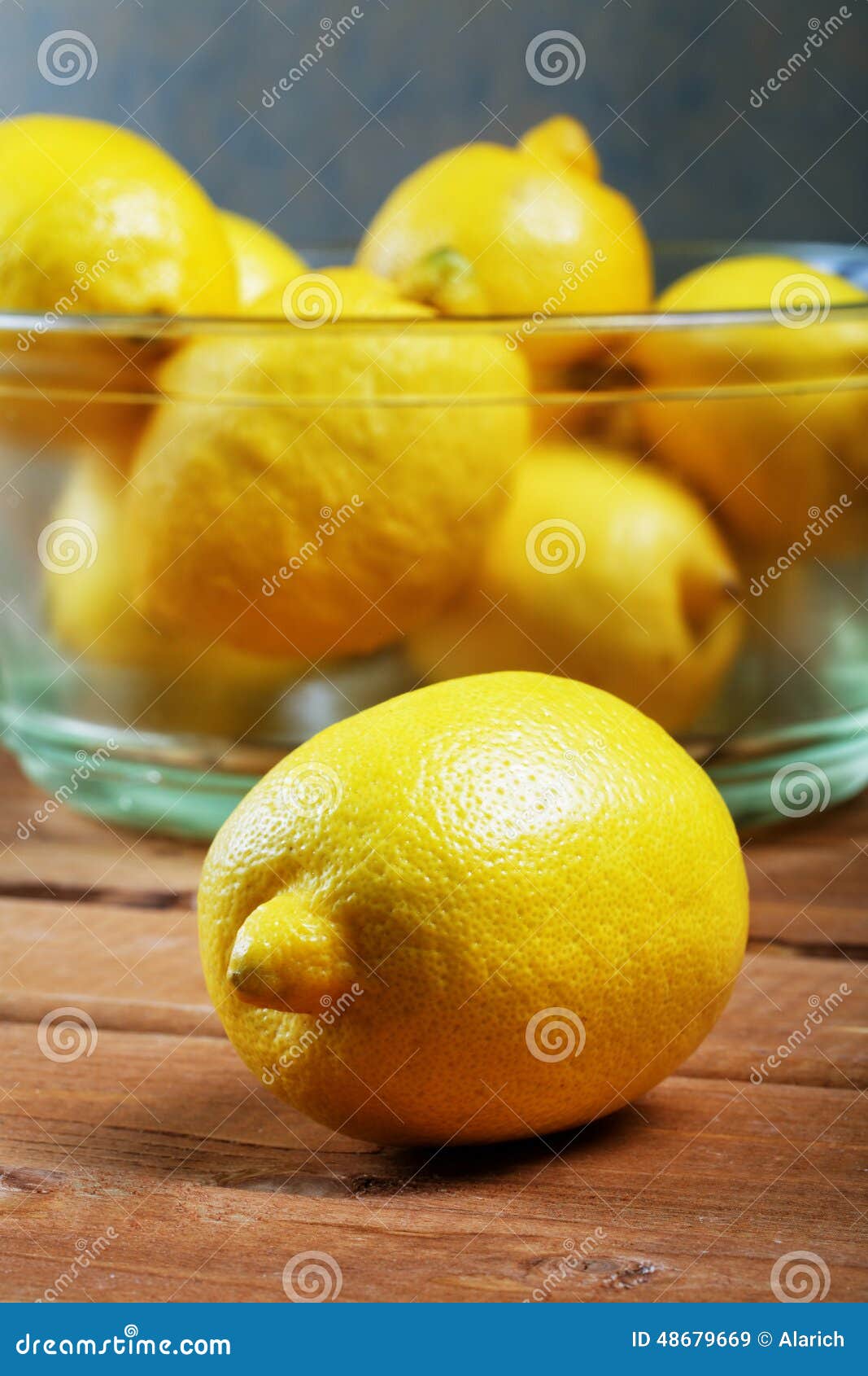 Lemons in a glass plate stock image. Image of fresh, fruit - 48679669