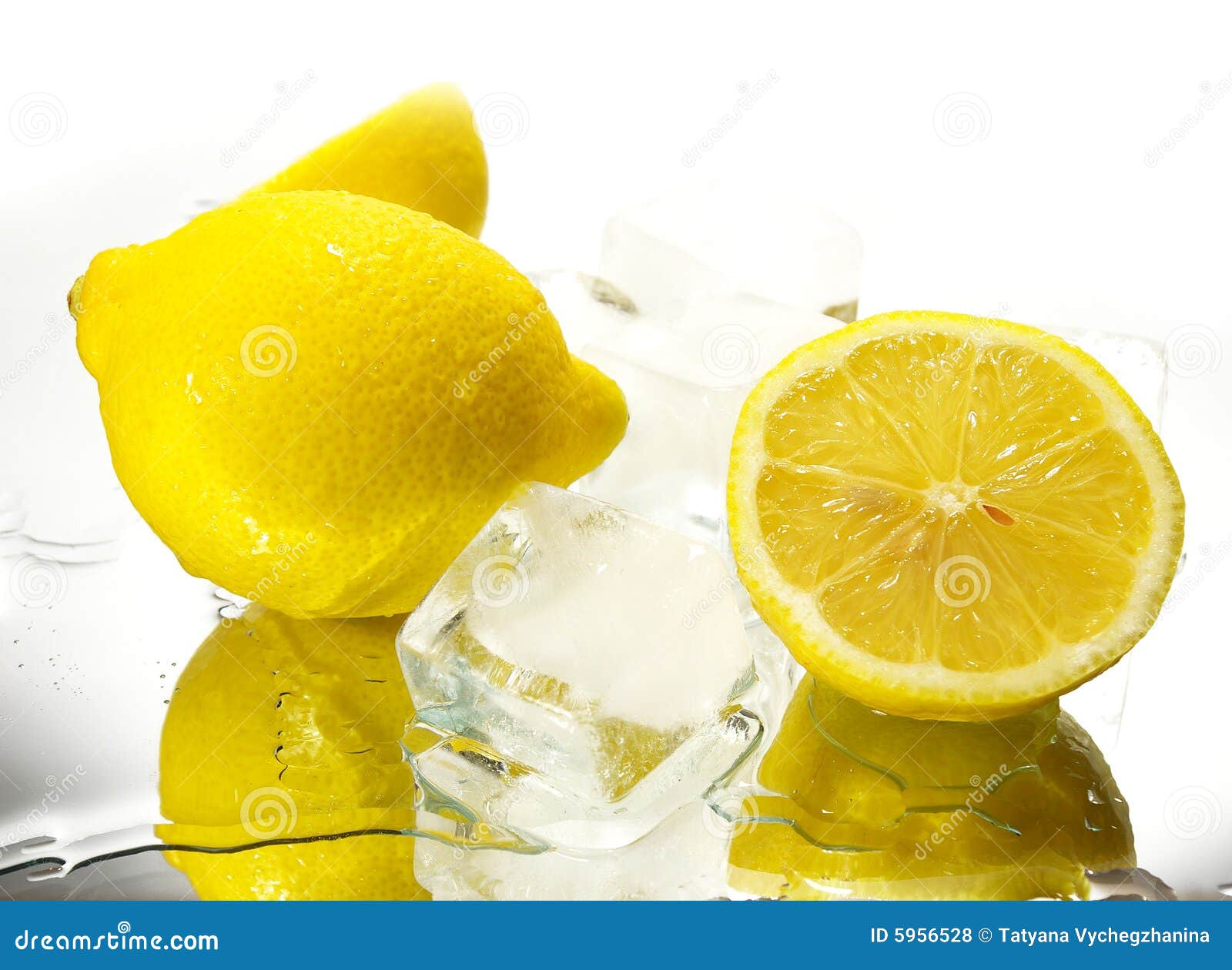 Lemons and ice stock photo. Image of cold, lemon, food - 5956528